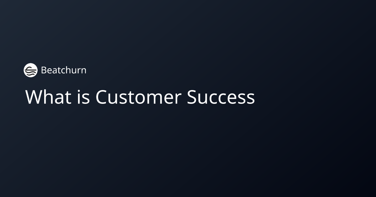 What is Customer Success | Beatchurn